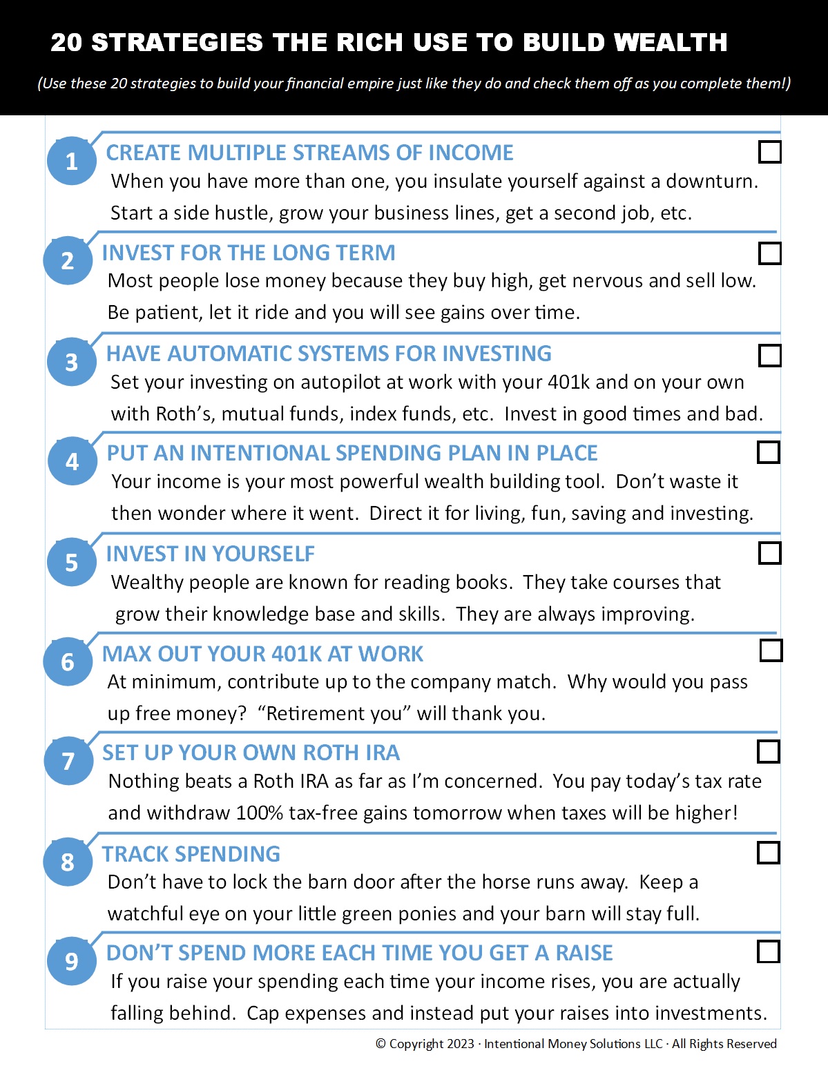 Resources | Intentional Money Solutions